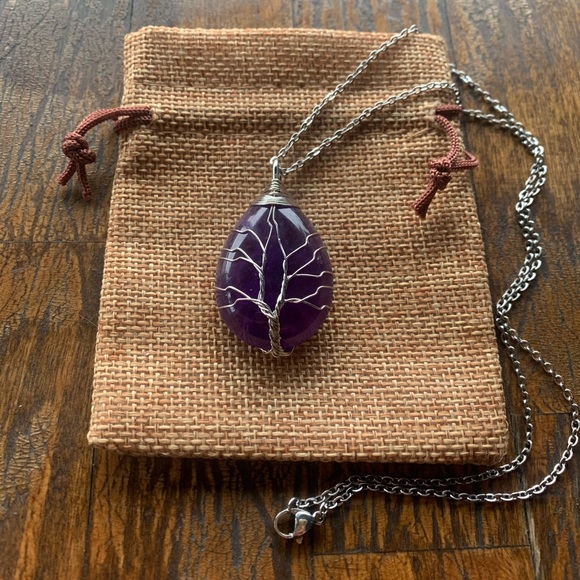Hand Crafted | Jewelry | Brand New Amethyst Necklace Amethyst Pendant ...